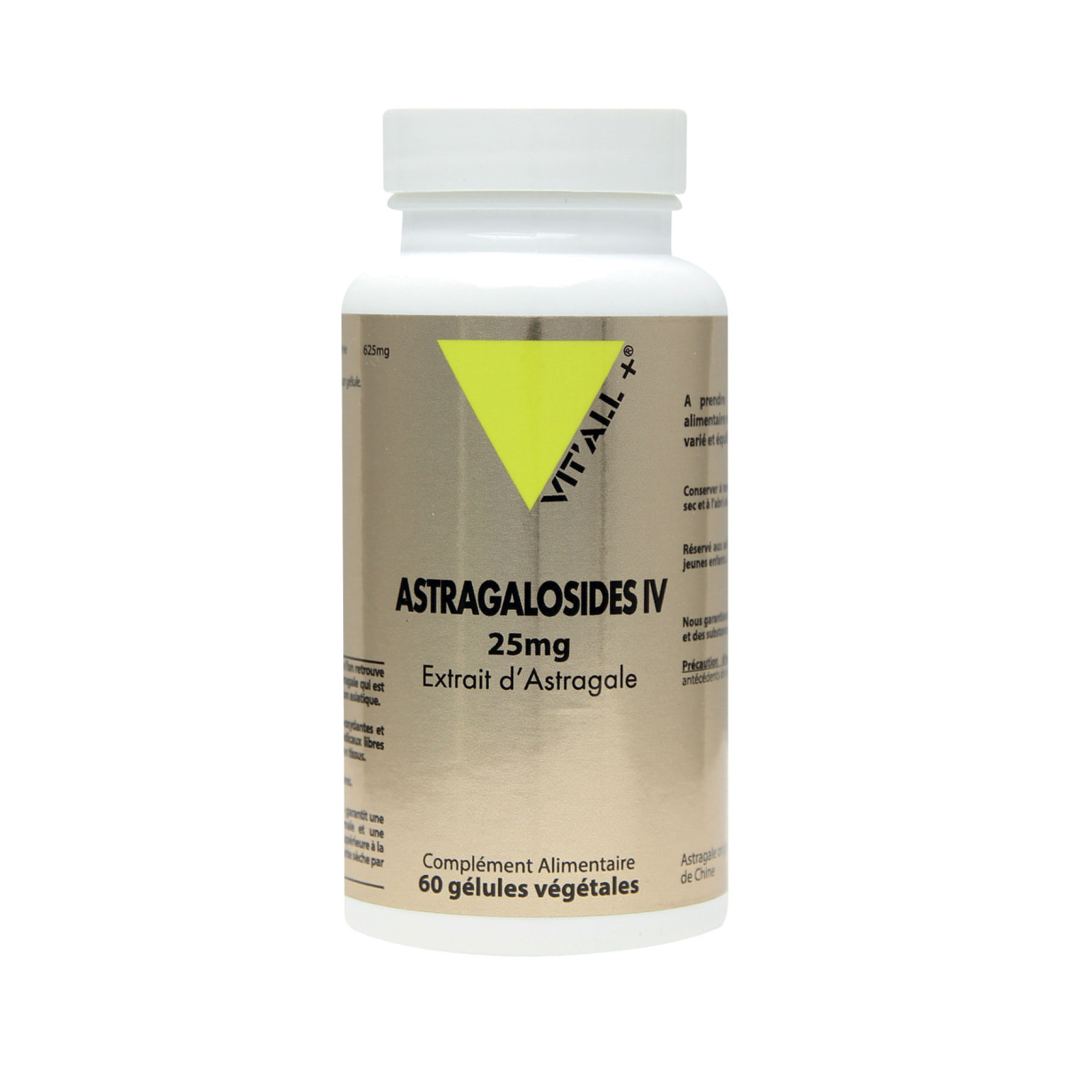 Astragalosides IV 25 mg 60 gélules - Vitall+
