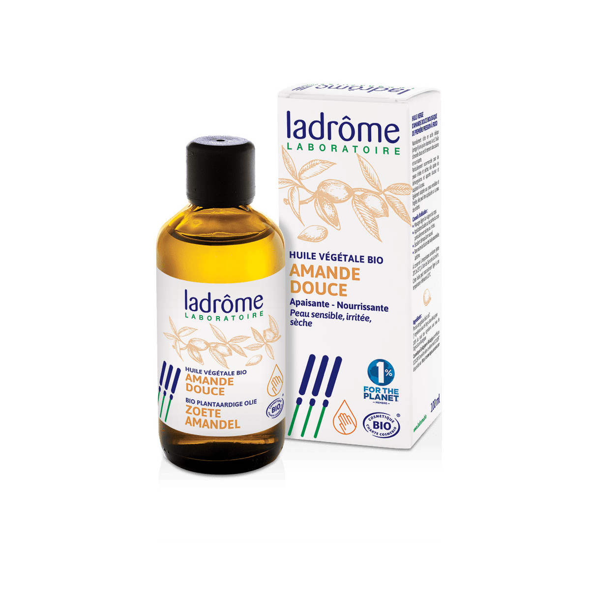 Biologische zoete amandelolie 100 ml - Ladrôme