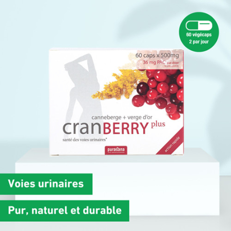 Cranberry Plus - 60 capsules - Purasana
