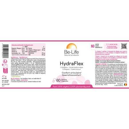 HydraFlex 60 gélules - Be Life