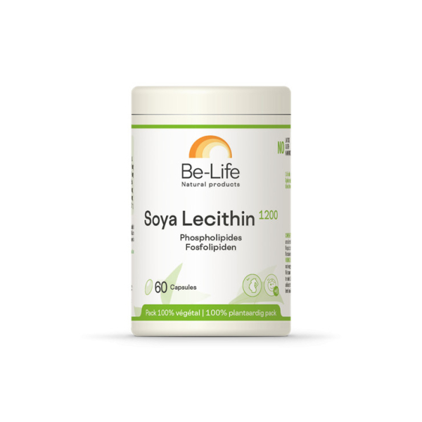 Soya Lecithin 1200 60 gélules be-Life, belife, biolife et bio-life