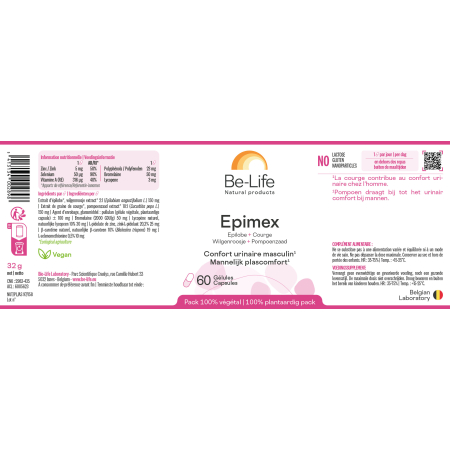 Epimex 60 gélules be-Life