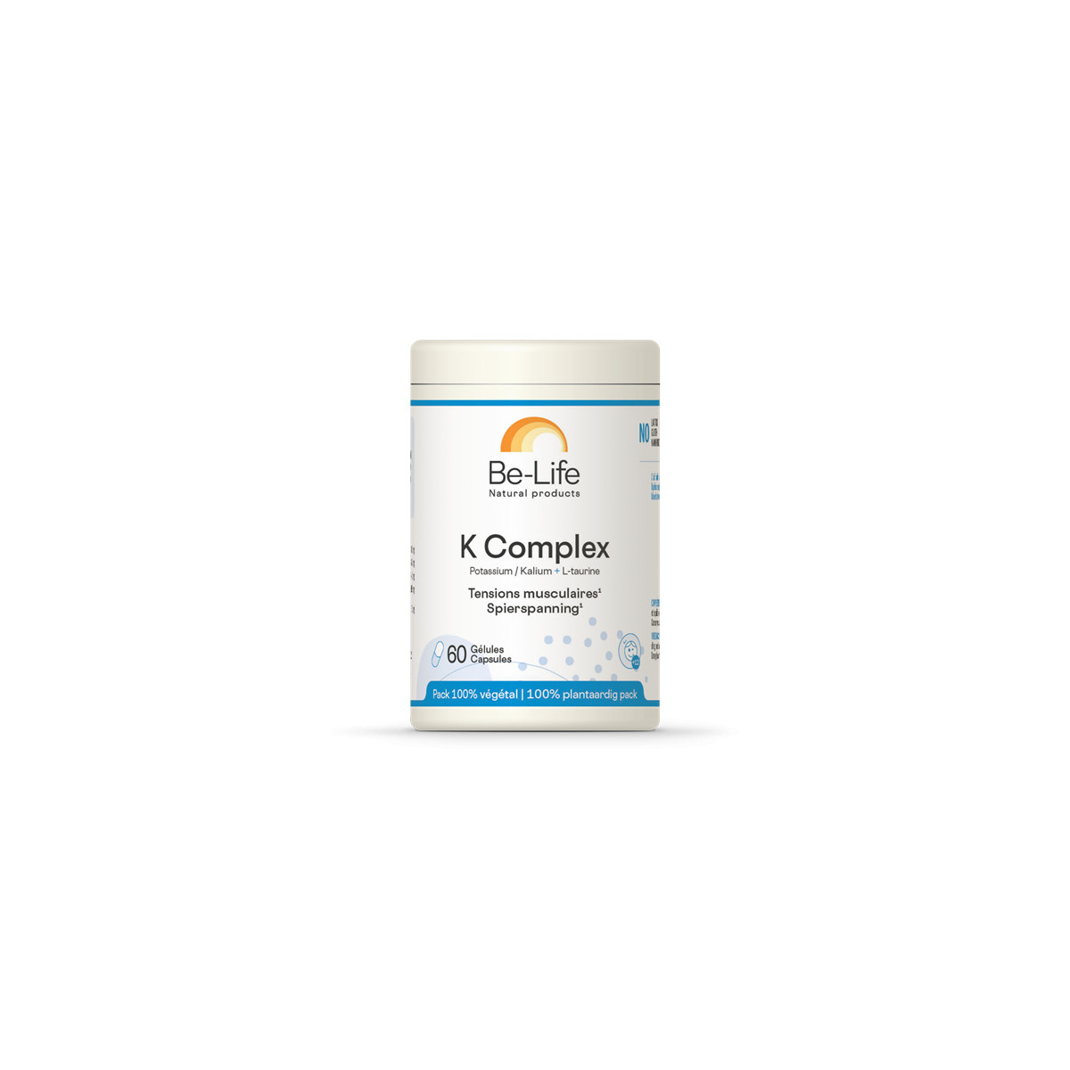 K Complex 60 gélules be-Life, belife, biolife et bio-life