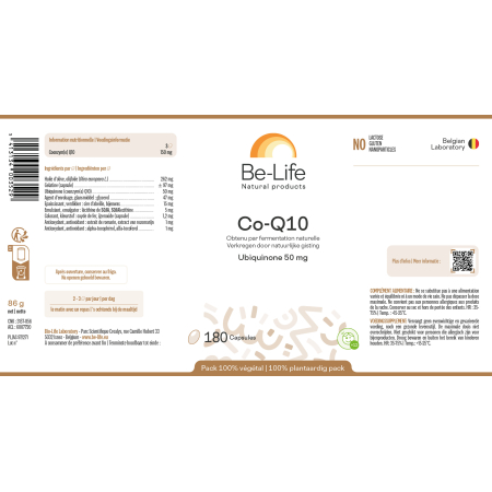 Co-Q10 Ubichinon 50 mg 180 Kapseln - Be-life