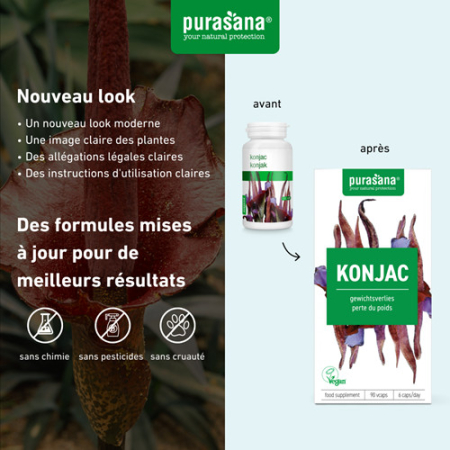 Konjac - 90 capsules Purasana