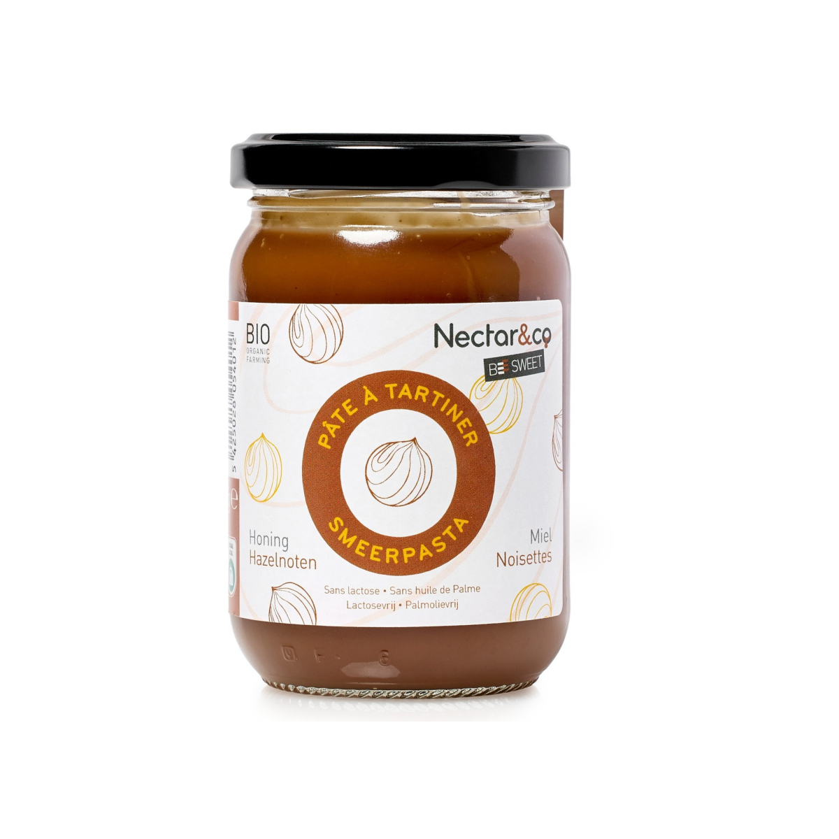 Biologische hazelnoot-honingcrème 225 gr - Spread