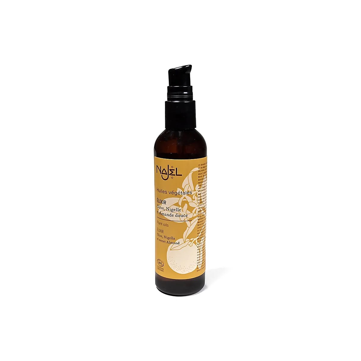 Elixir des trois Huiles Végétales Soin de peau Bio 125 ml - Najel