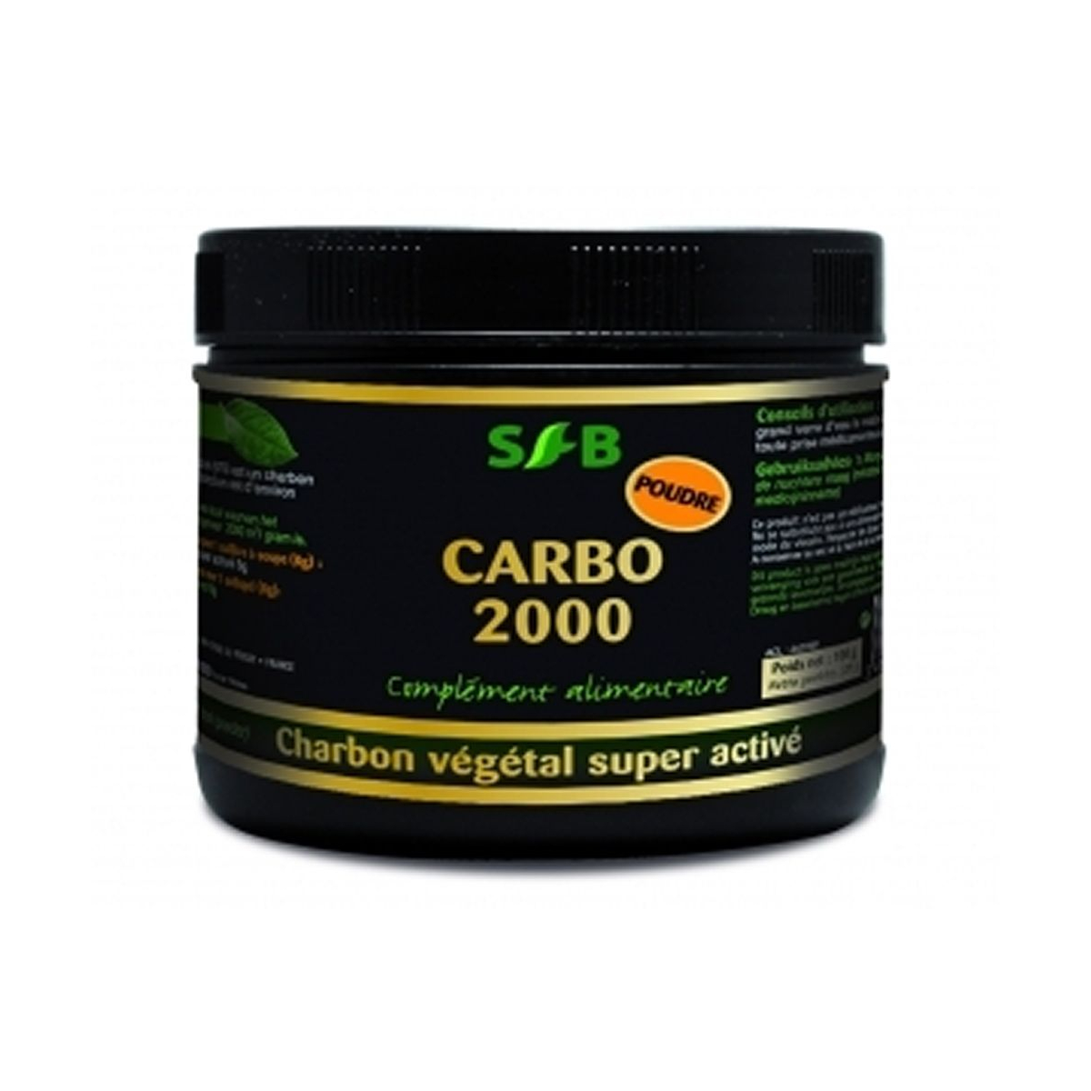 Charbon végétal super activé poudre 100g Carbo 2000 - SFB